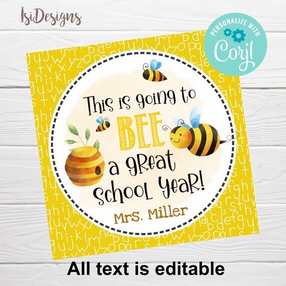 Back to School Favor Tag, Instant Download, First Day of School ...