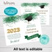 Graduation Program Editable Template, Green and Gold College High ...