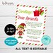 Editable Elf Letter, Instant Download, Elf Arrival Letter, Elf ...