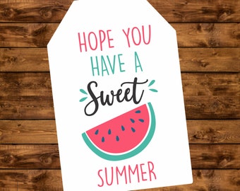 Pool Party Favor Tag Instant Download Printable Swimming | Etsy