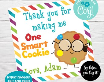 Teacher Appreciation Gift Tag Instant Download Printable - Etsy