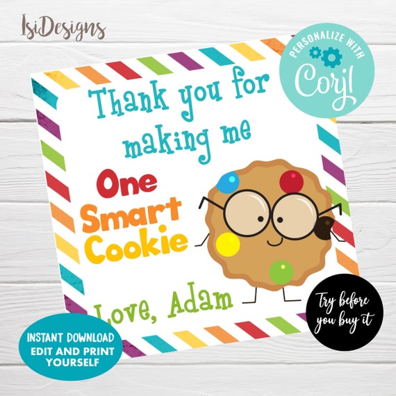 Teacher Appreciation Gift Tag, Instant Download, Thank you for making ...