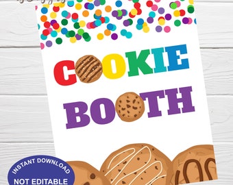 EDITABLE Cookie Booth Sign Digital File Troop Leader Cookie - Etsy