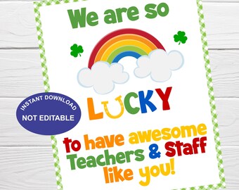 Teacher and Staff Appreciation Week Editable Sign Instant - Etsy