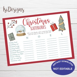 Holiday Family Games, Christmas Party Game Bundle, Instant Download, 4 ...