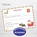Christmas Thank You Cards for Kids, Instant Download, Printable Santa ...