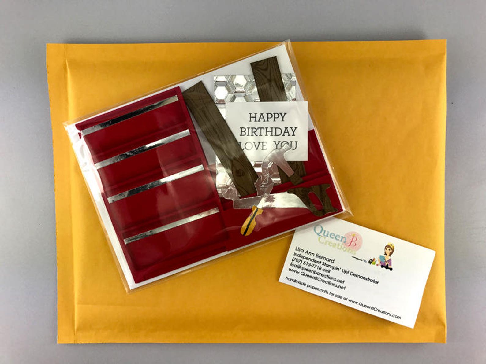 Handmade Stampin' Up Carpenter Toolbox Birthday Card - Etsy