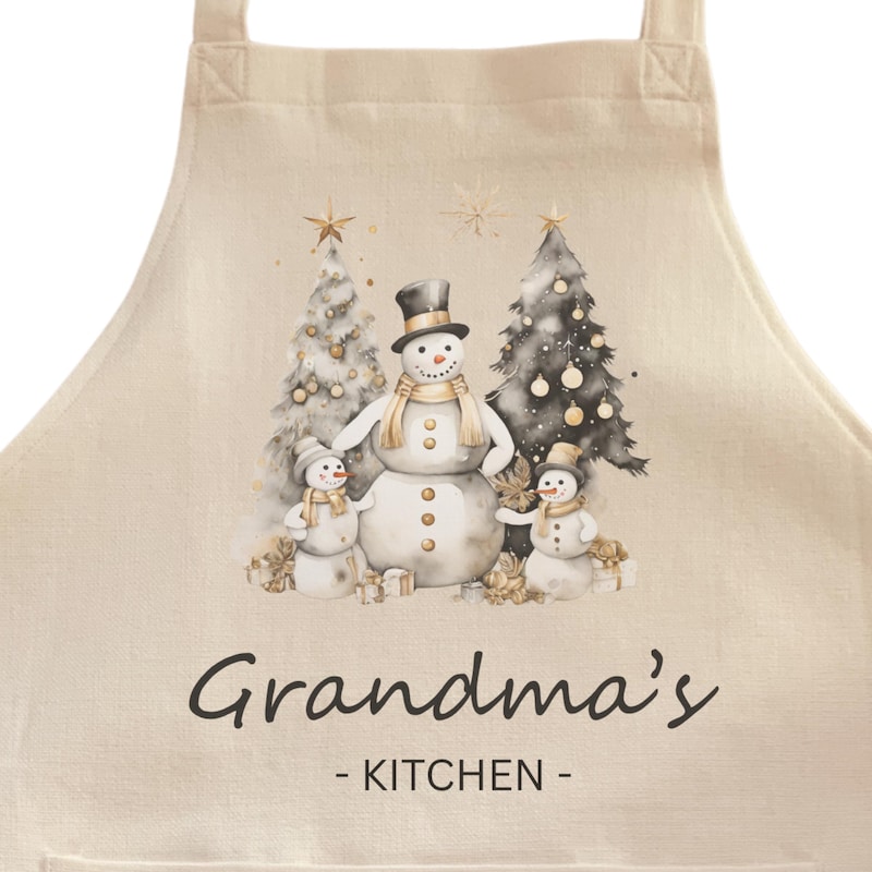 Snowman Apron - Etsy