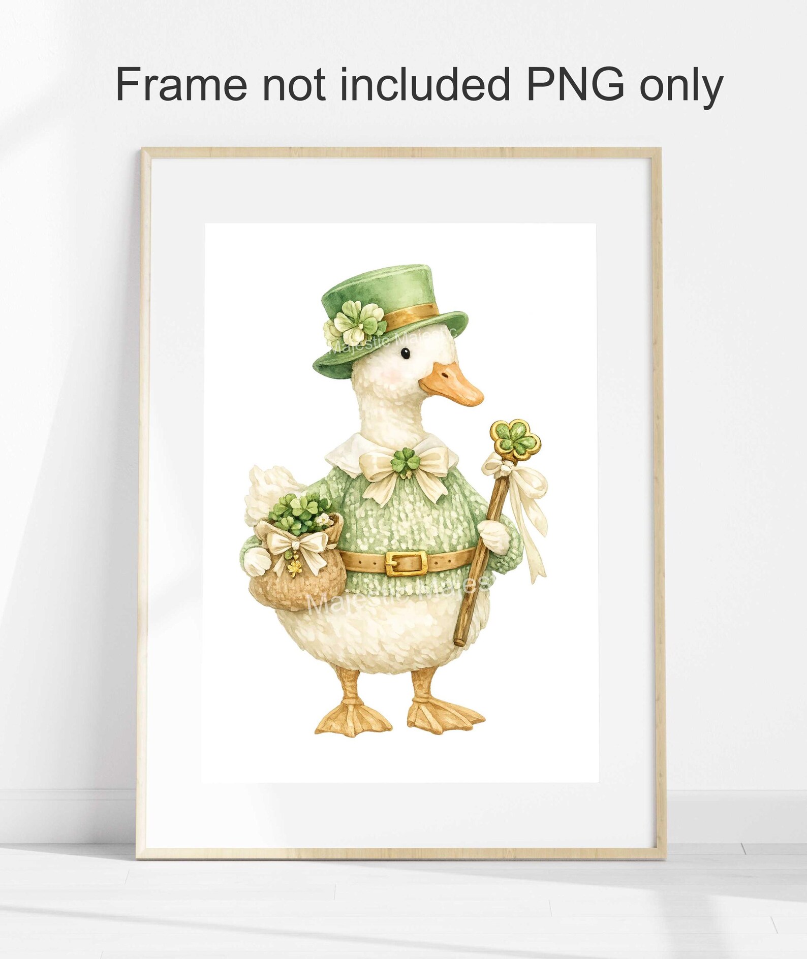 St Patricks Duck PNG Whimsical Image Download | Childrens Duck ...