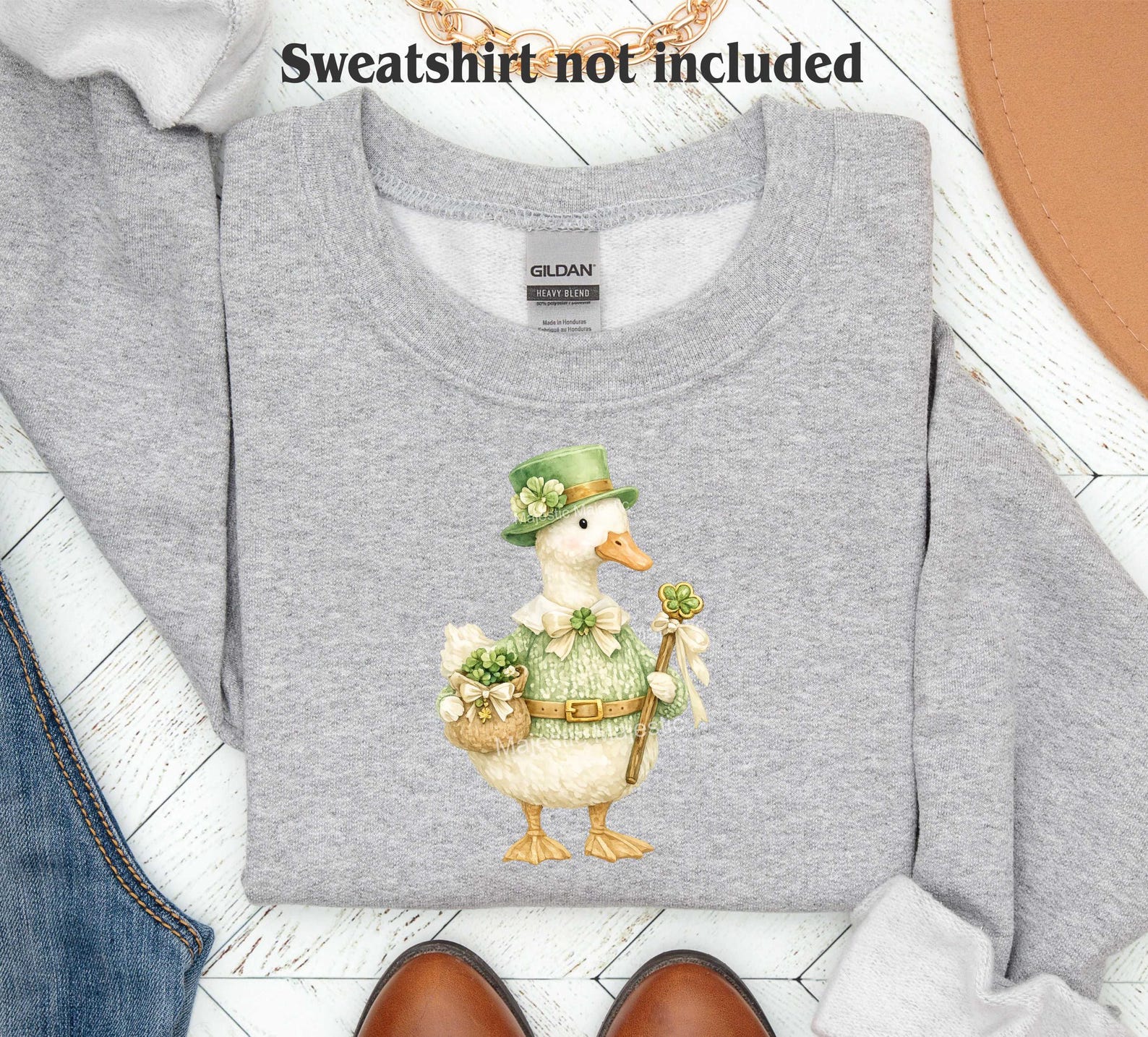 St Patricks Duck PNG Whimsical Image Download | Childrens Duck ...