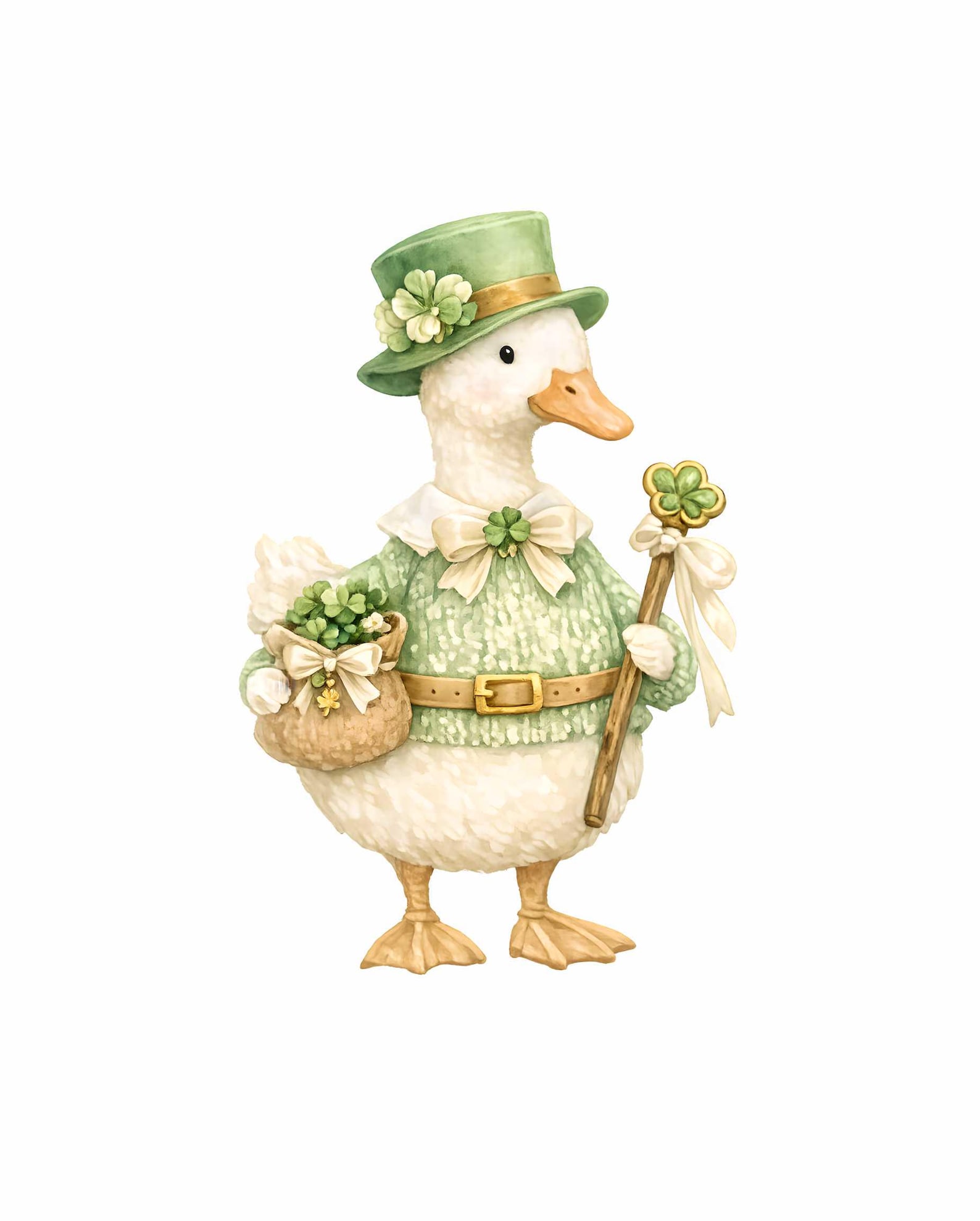 St Patricks Duck PNG Whimsical Image Download | Childrens Duck ...