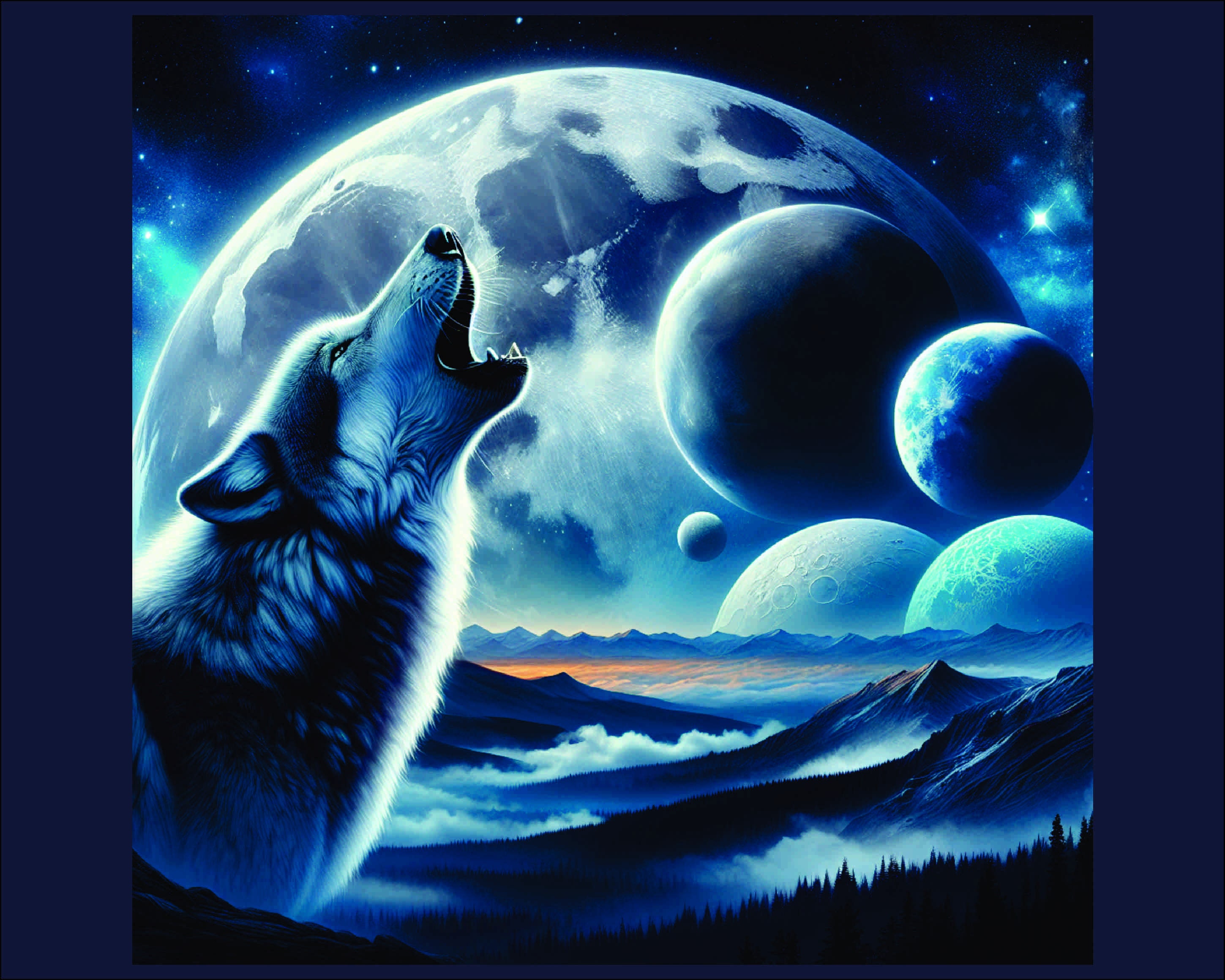 MOUSE PAD Howling Wolf Computer Mousepad NEW Mat Mouse Pad, Wolf ...