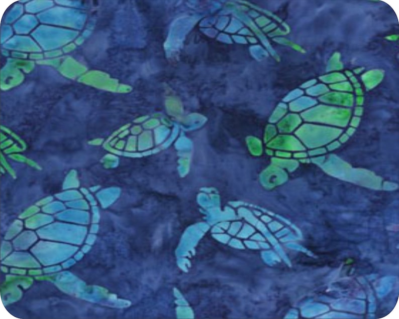 MOUSE PAD - * Blue Turtles * Computer Mousepad NEW Mat Mouse Pad, Bale ...