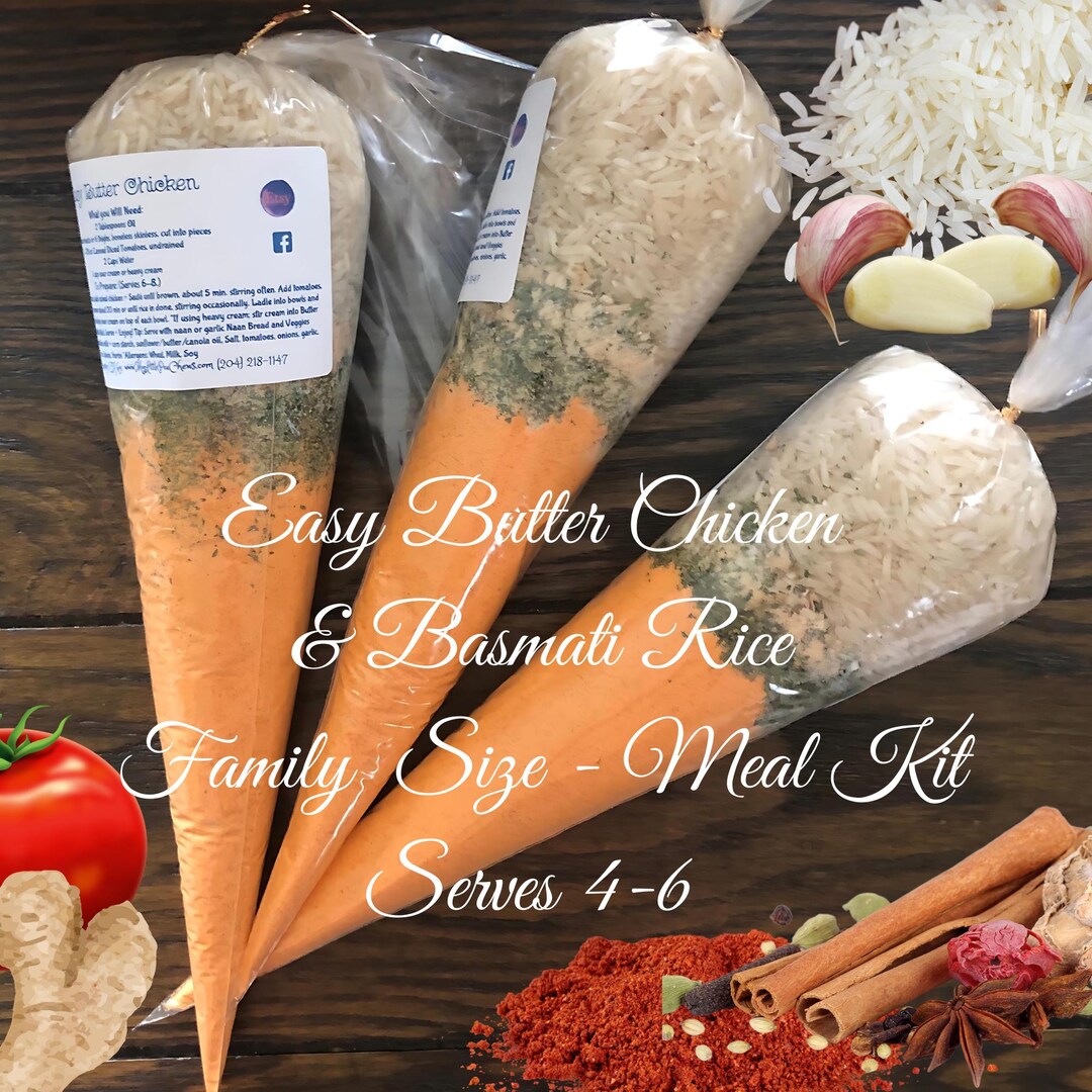Easy Butter Chicken Meal Mix - Family Style Size Packaged Meal Mix ...