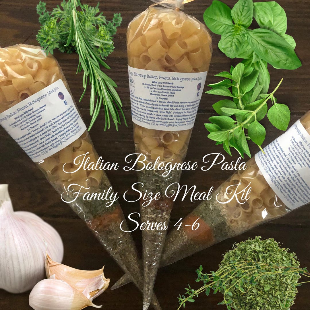 Easy Italian Bolognese Pasta Meal Mix Family Size - Gourmet Italian ...