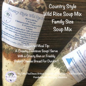 Creamy Country Wild Rice Soup Mix Family Size - Gourmet Packaged Soup ...
