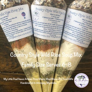 Creamy Country Wild Rice Soup Mix Family Size - Gourmet Packaged Soup ...