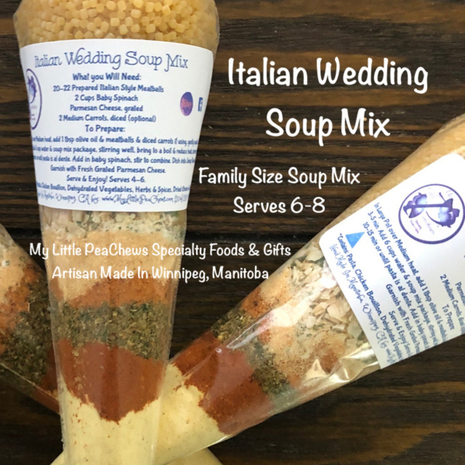 Italian Wedding Soup Mix Family Size Soup Mix Traditional - Etsy