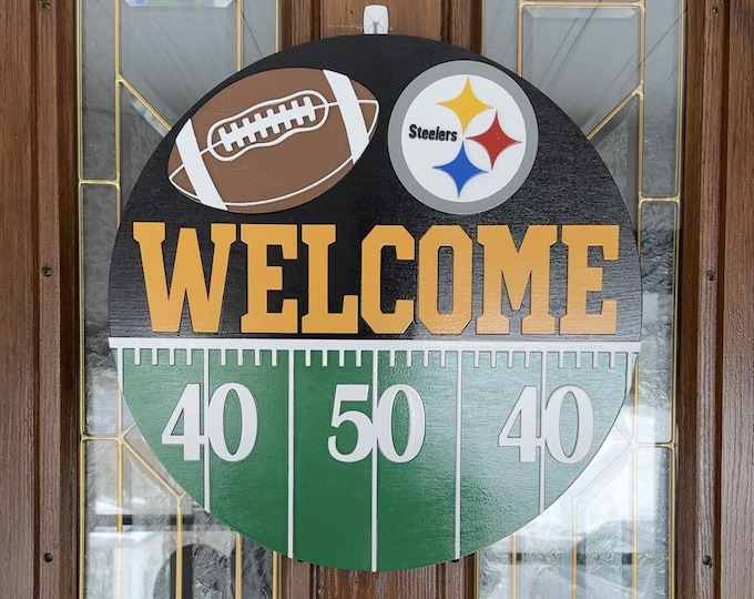 Football Welcome Sign. Door Hanger. Wall Hanger - Etsy