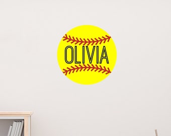 Personalized Softball Locker Room Sign Add Any Softball Players Name ...