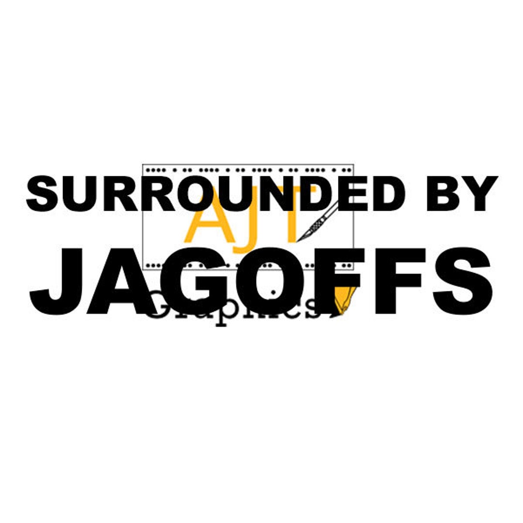 Surrounded by Jagoffs Vinyl Car Decal. Laptop Decal - Etsy