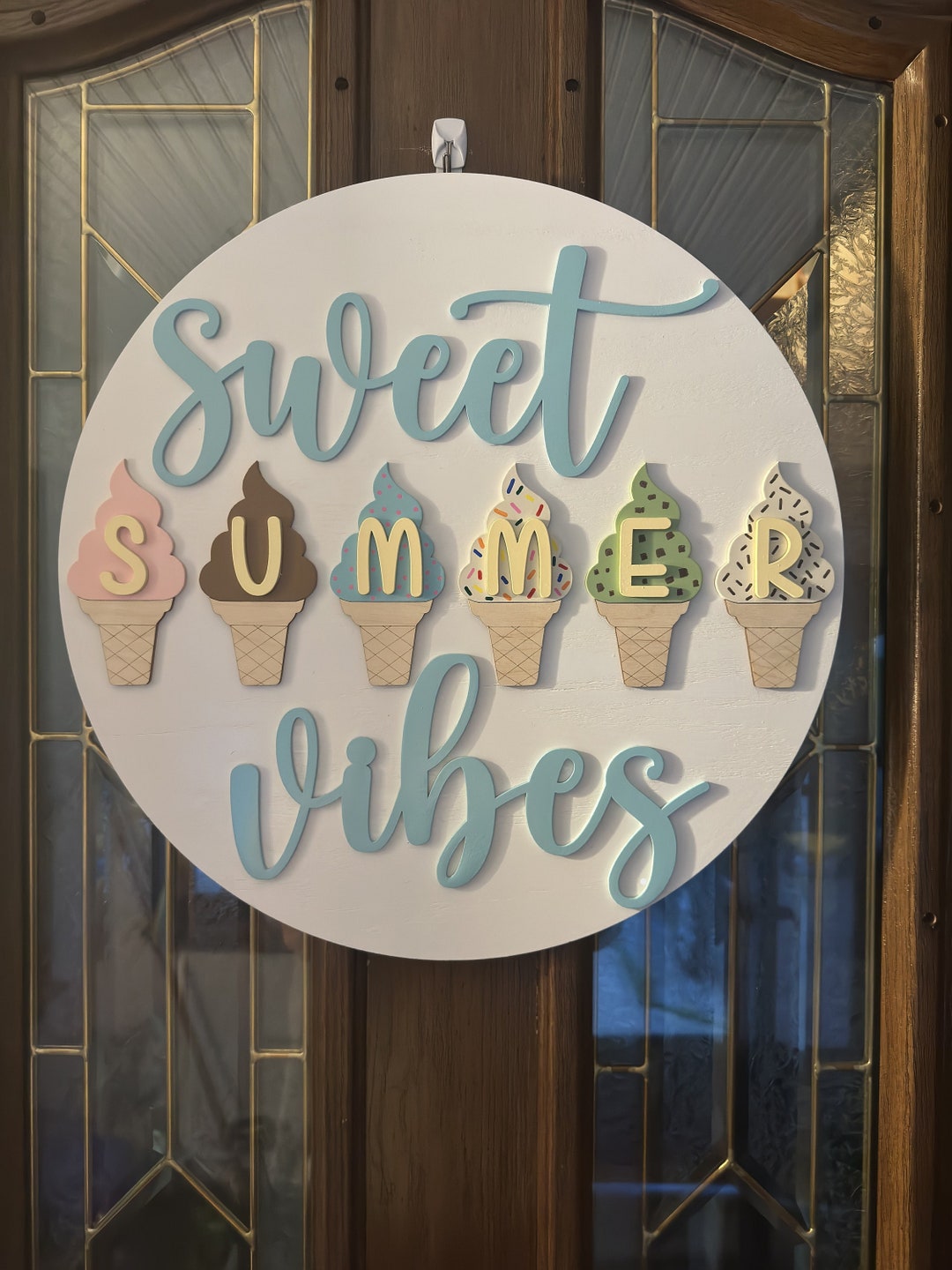 Sweet Summer Vibes Sign. Door Hanger. Wall Hanger. - Etsy