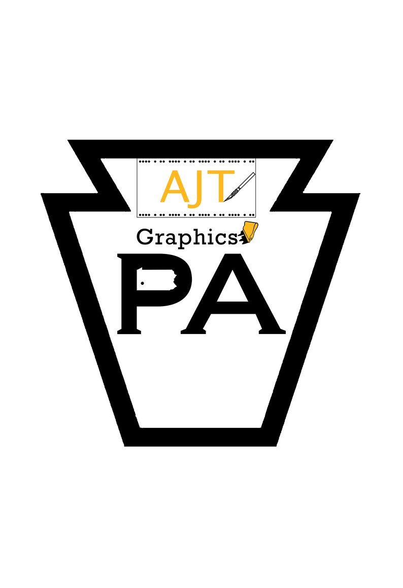 Pennsylvania Keystone Vinyl Car Decal Laptop Decal - Etsy