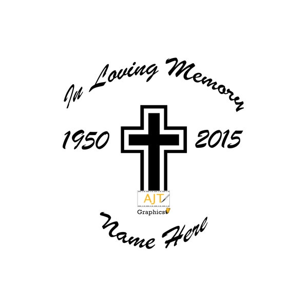 Memorial Cross - Etsy