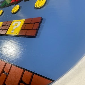 Wooden Kids Name Laser Cut Super Mario Themed Sign. Door Hanger. Wall ...