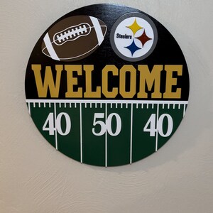Football Welcome Sign. Door Hanger. Wall Hanger - Etsy