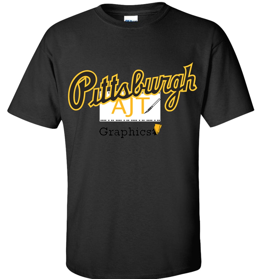 Pittsburgh Cursive Font Tshirt - Etsy