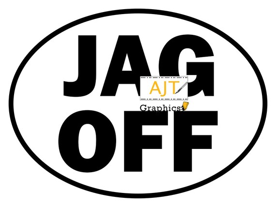 Jag off Oval Vehicle Magnet or Vinyl Decal | Etsy