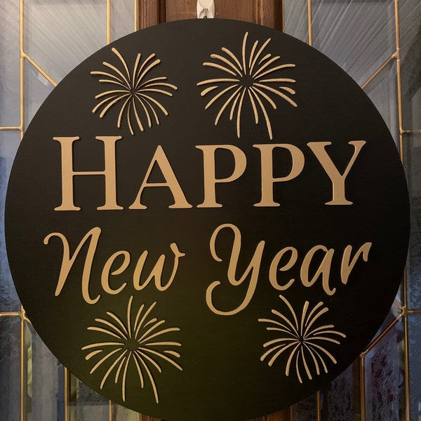 Happy New Year Sign - Etsy