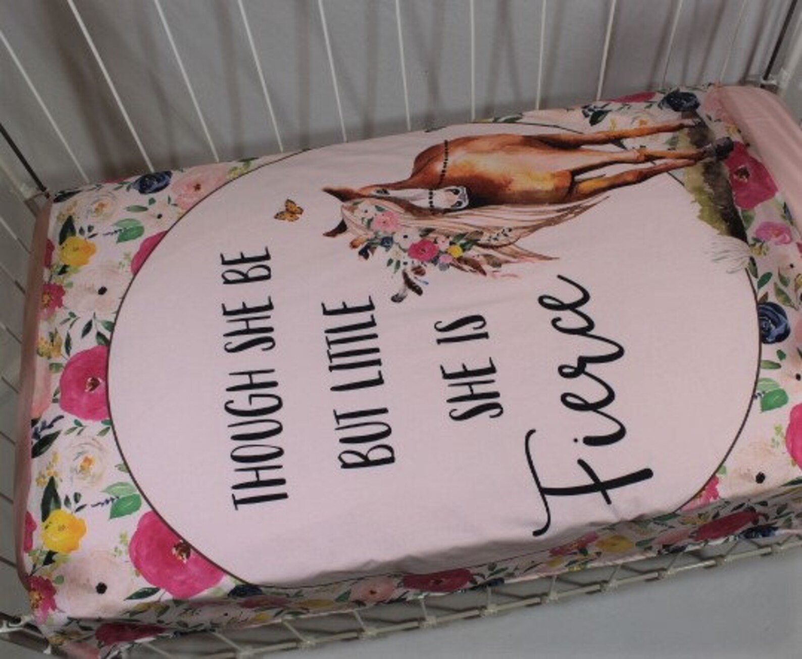 Girly Boho Pony Baby Crib Equestrian Pony Bedding - Etsy