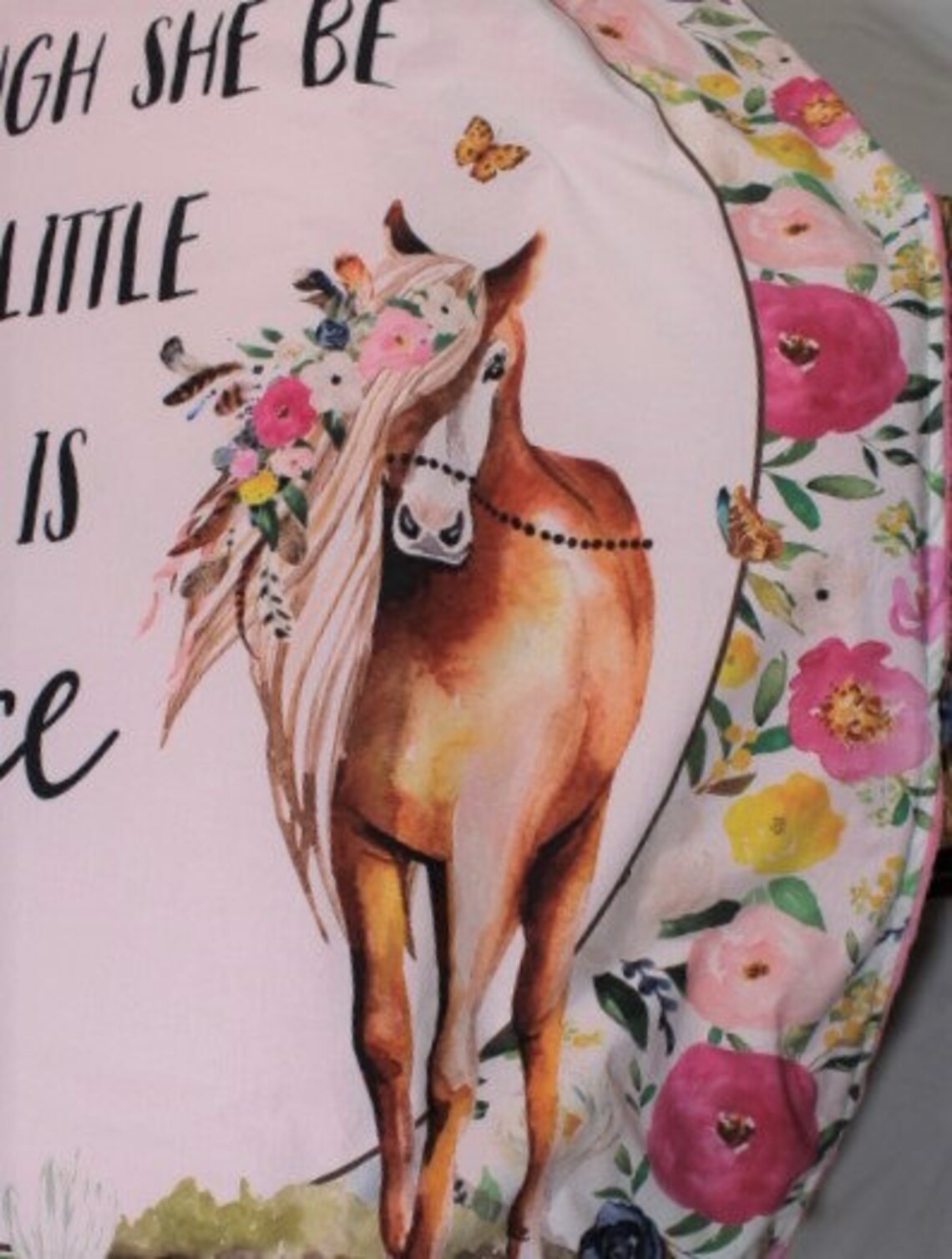 Girly Boho Pony Baby Crib Equestrian Pony Bedding - Etsy