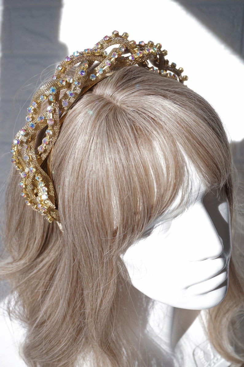 Gold Halo Crown, Halo Wedding Crown, Hellenistic Bridal Halo Crown ...