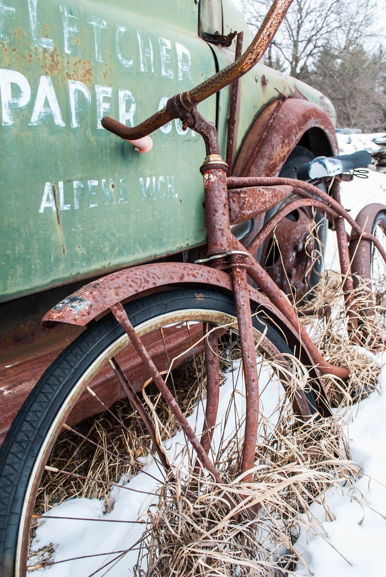 Rusty Bike - Etsy