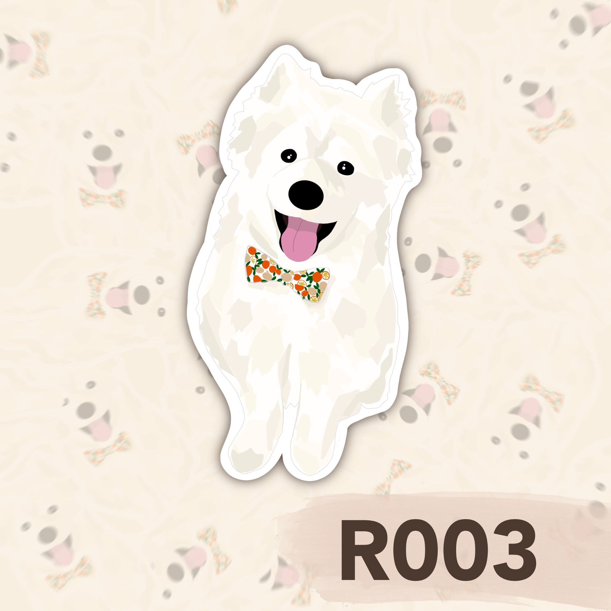 Samoyed Sticker, Cute Sammy Sticker, Samoyed Lover Gift, Waterproof ...
