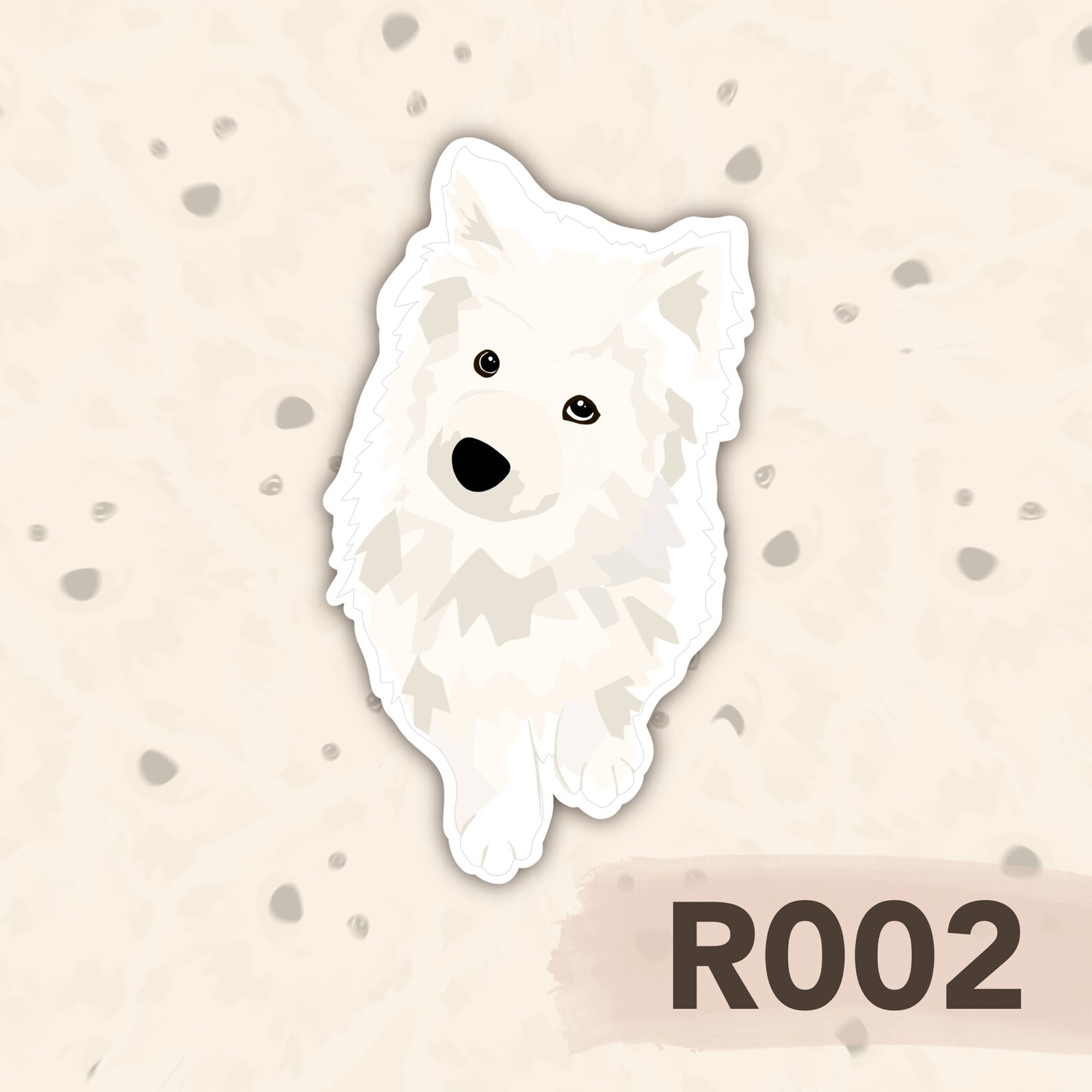 Samoyed Sticker, Cute Sammy Sticker, Samoyed Lover Gift, Waterproof ...