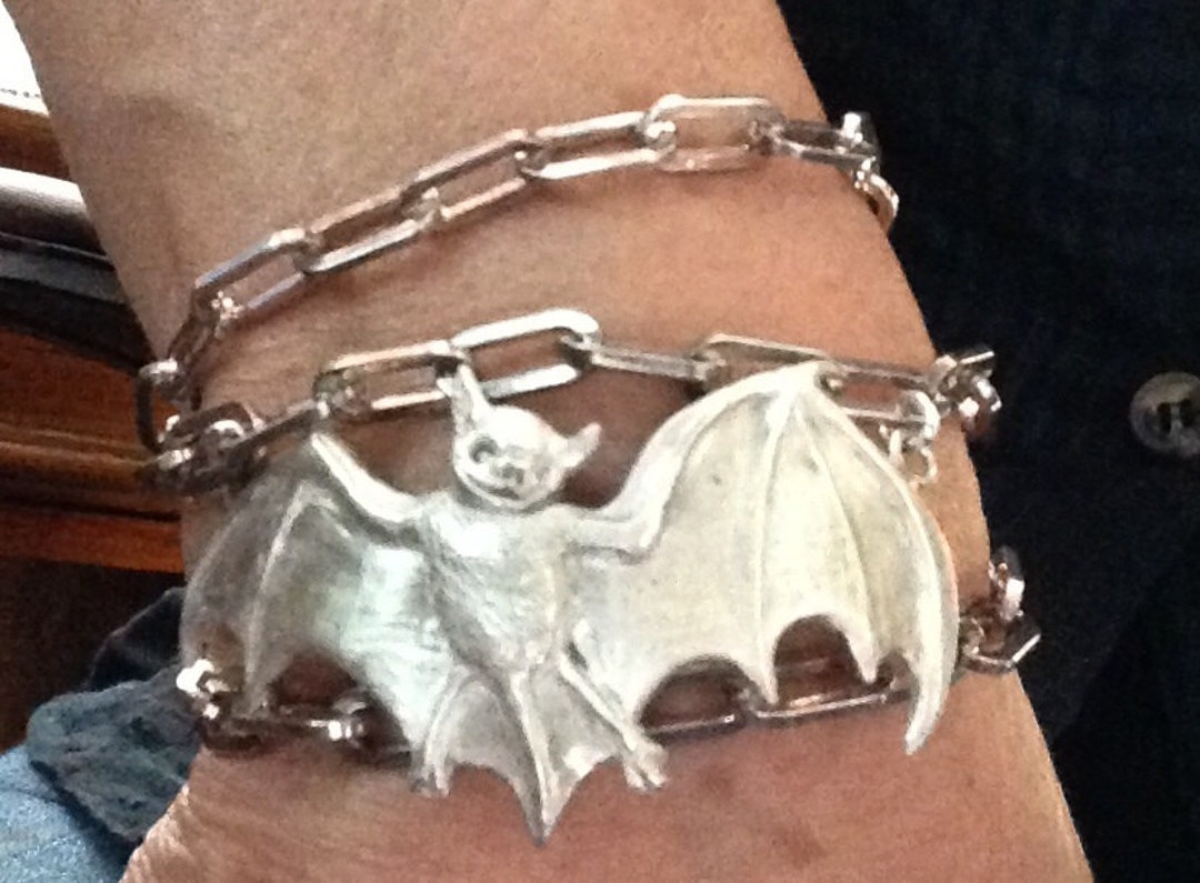 Sterling Silver Bat 15g - Etsy