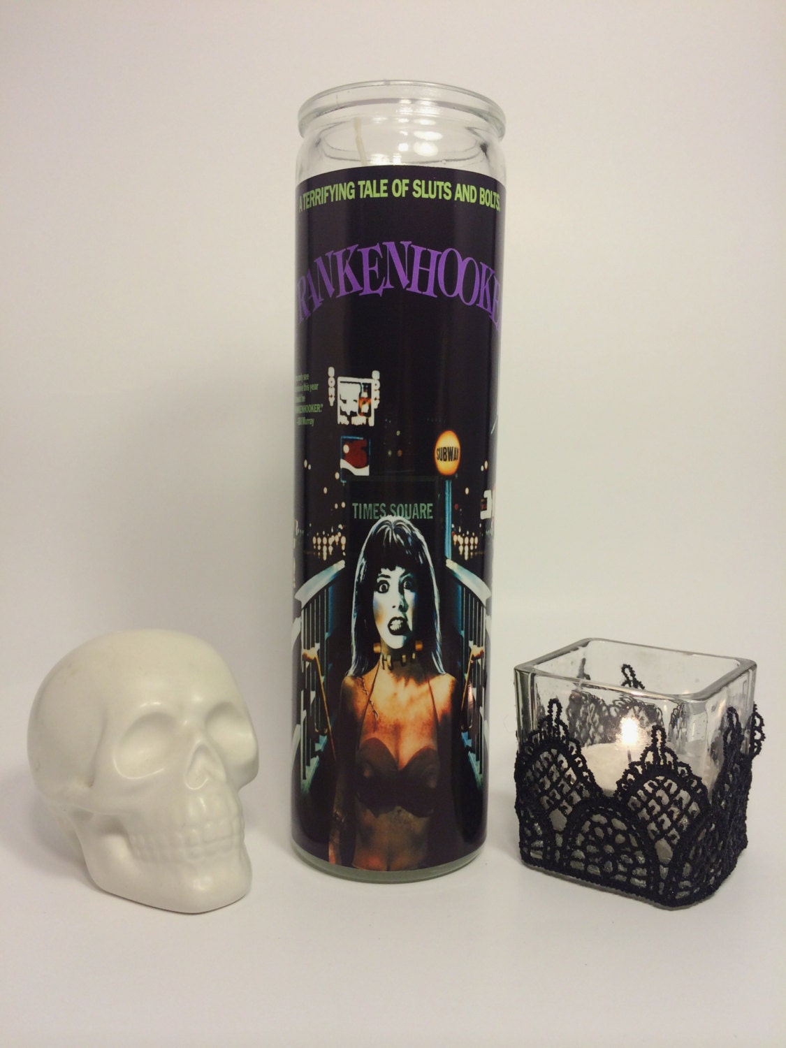 Frankenhooker Horror Prayer Candle | Etsy