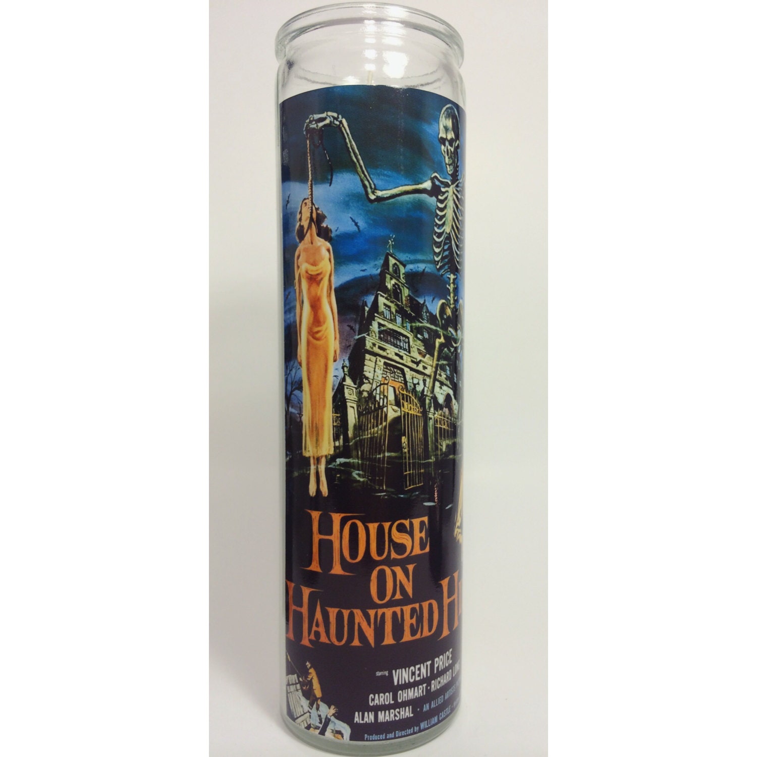 House on Haunted Hill Horror Prayer Candle | Etsy