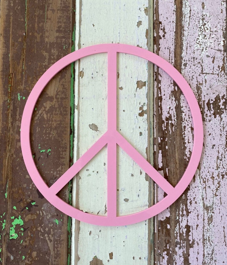 Wall Decor Peace Sign-acrylic - Etsy
