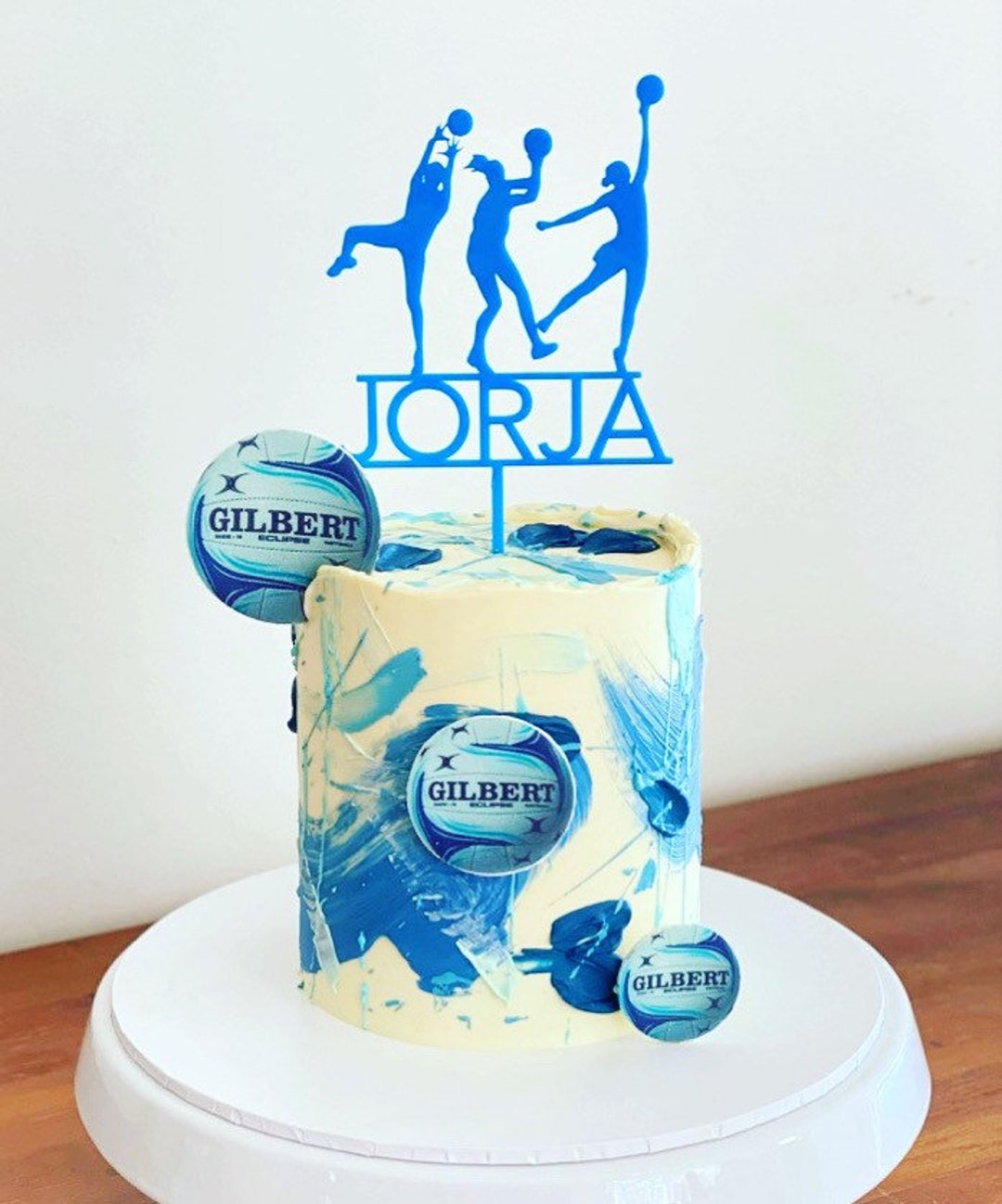 Personalised Netball Cake Topper - Etsy