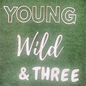 Young Wild and Three Wooden Backdrop Letters / Display - Etsy