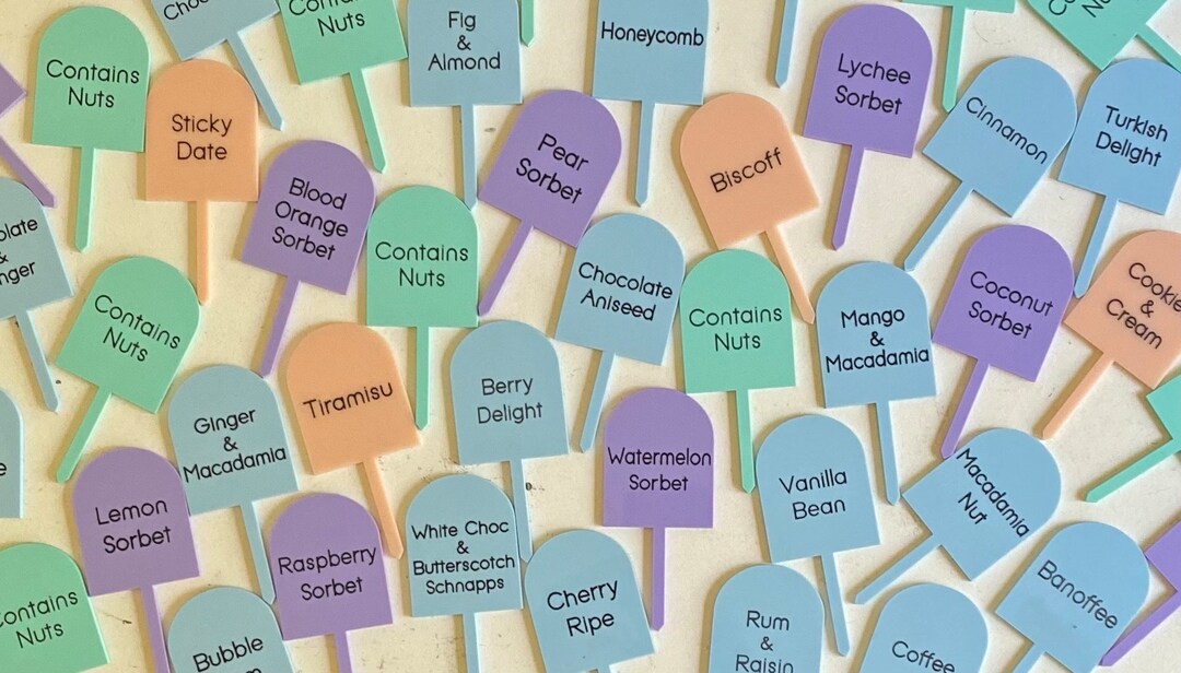 Icecream|gelato Display Signs|labels - Etsy