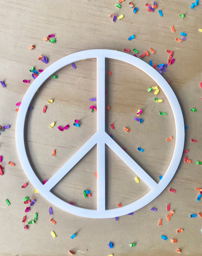 Wall Decor Peace Sign-acrylic - Etsy