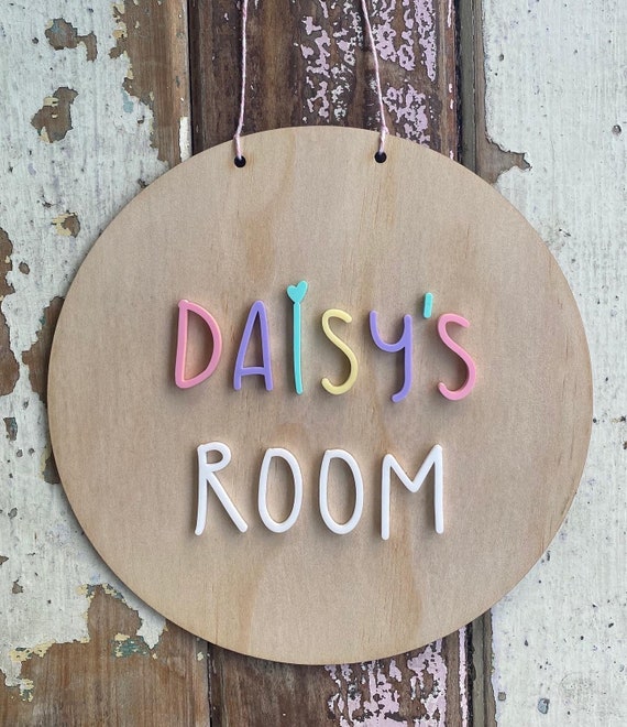 Personalised Wooden Kids Room/Door Sign/Room Signs by Kaivalya Designs ...