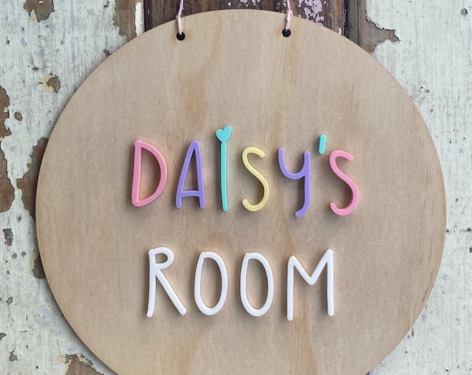 Personalised Wooden Kids Room/door Sign/room Signs - Etsy