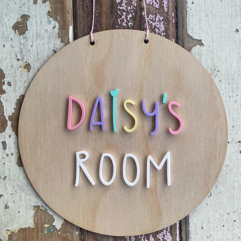 Kids Room Door Sign - Etsy